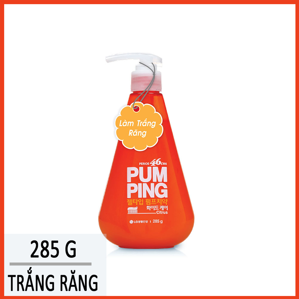 Kem Đánh Răng Perioe Citrus hương cam Pumping 285g - Mỹ Phẩm Tiêu Hàn Quốc