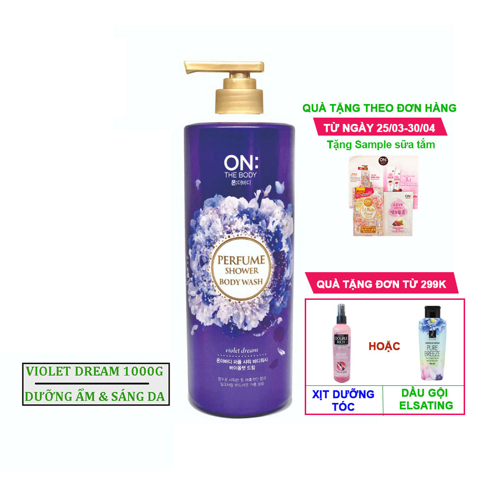 Sữa tắm On The Body Perfume Violet Double Richeam 1000g - Mỹ Phẩm Tiêu ...