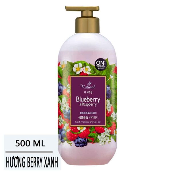 Sữa tắm Natural Blueberry & Raspberry On: The Body 500g